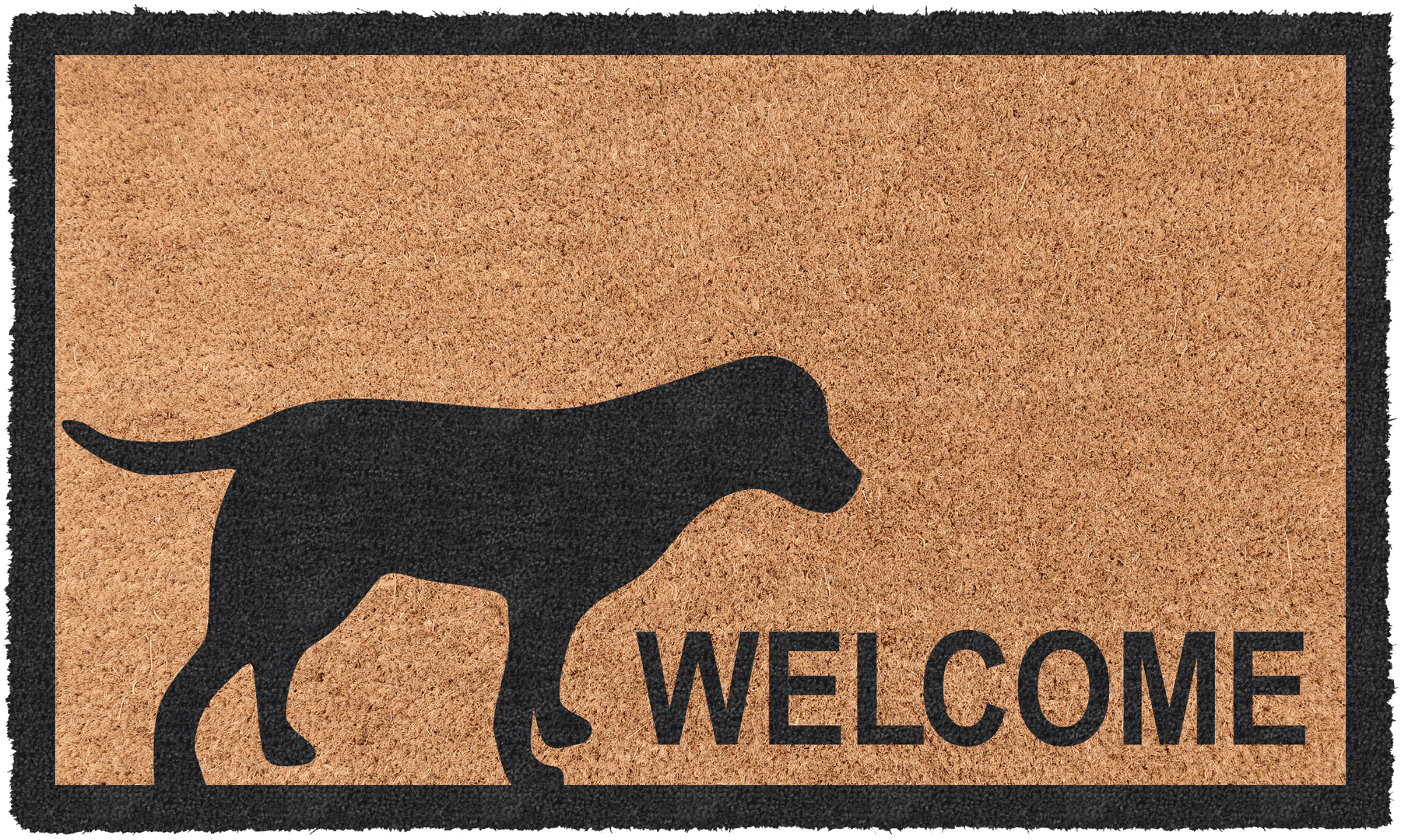 Labrador Welcome Vinyl Coir Doormat – Coco Mats N More