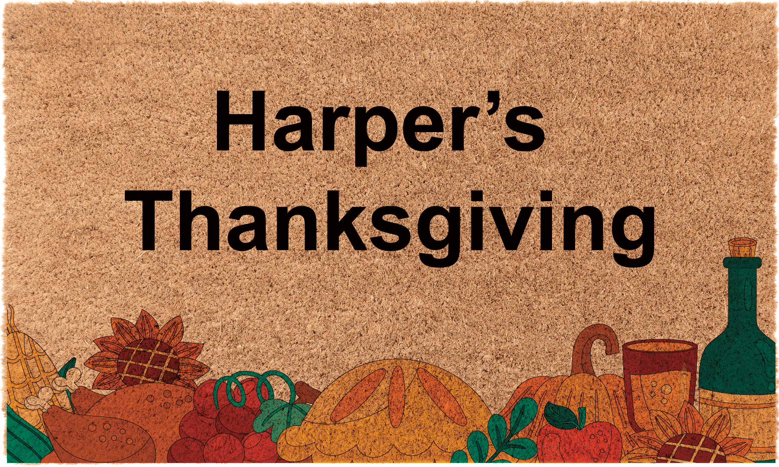 Thanksgiving Personalized Coco Mats N More