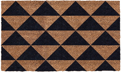Vinyl Back Doormat | Triangles | Coir Doormat – Coco Mats N More